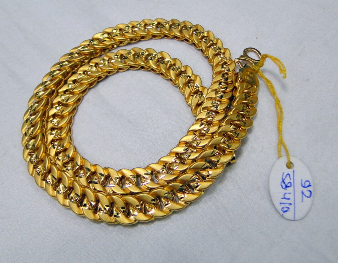 Gold Chain 22k Gold Thick Necklace 22 K Jewellery - Etsy
