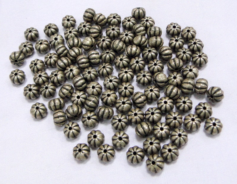 925 Sterling Silver 100 Pcs Melon Shape Loose Beads Jewelry - Etsy
