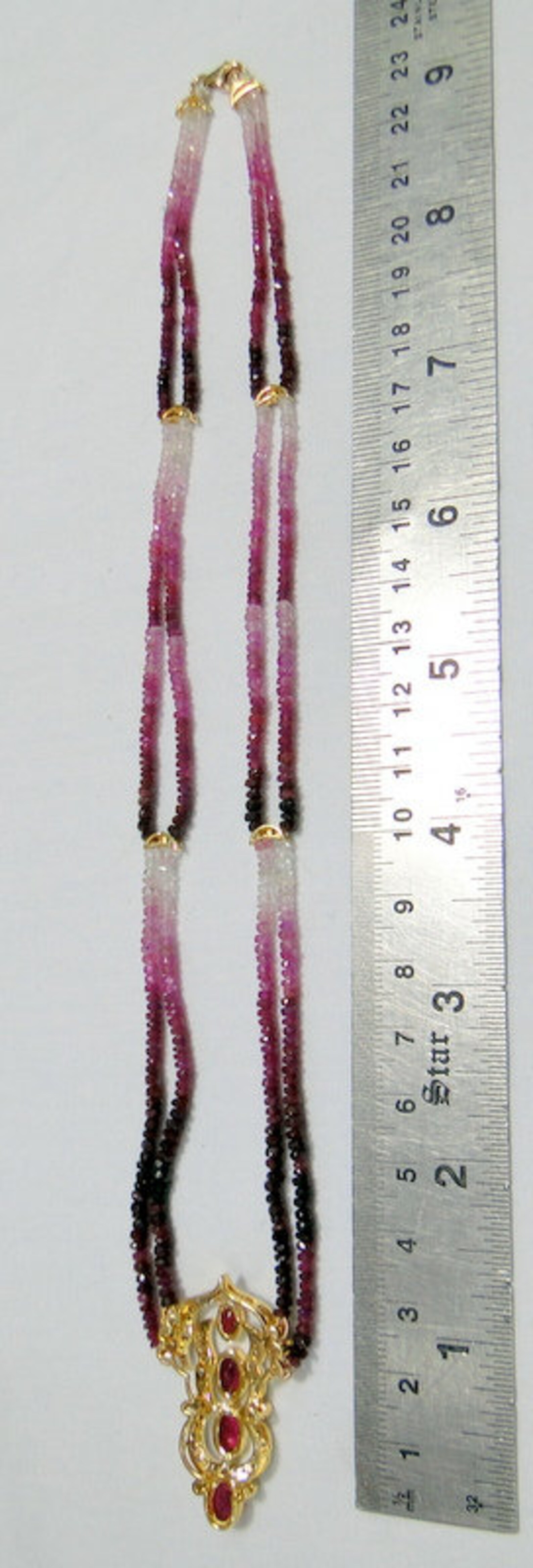 Natural Ruby Necklace Ruby Pendant Diamond Women's - Etsy