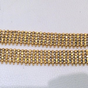 Gold Anklet 22K Handmade Ankle Bracelet Chain Pair Fine Jewellery 497 ...