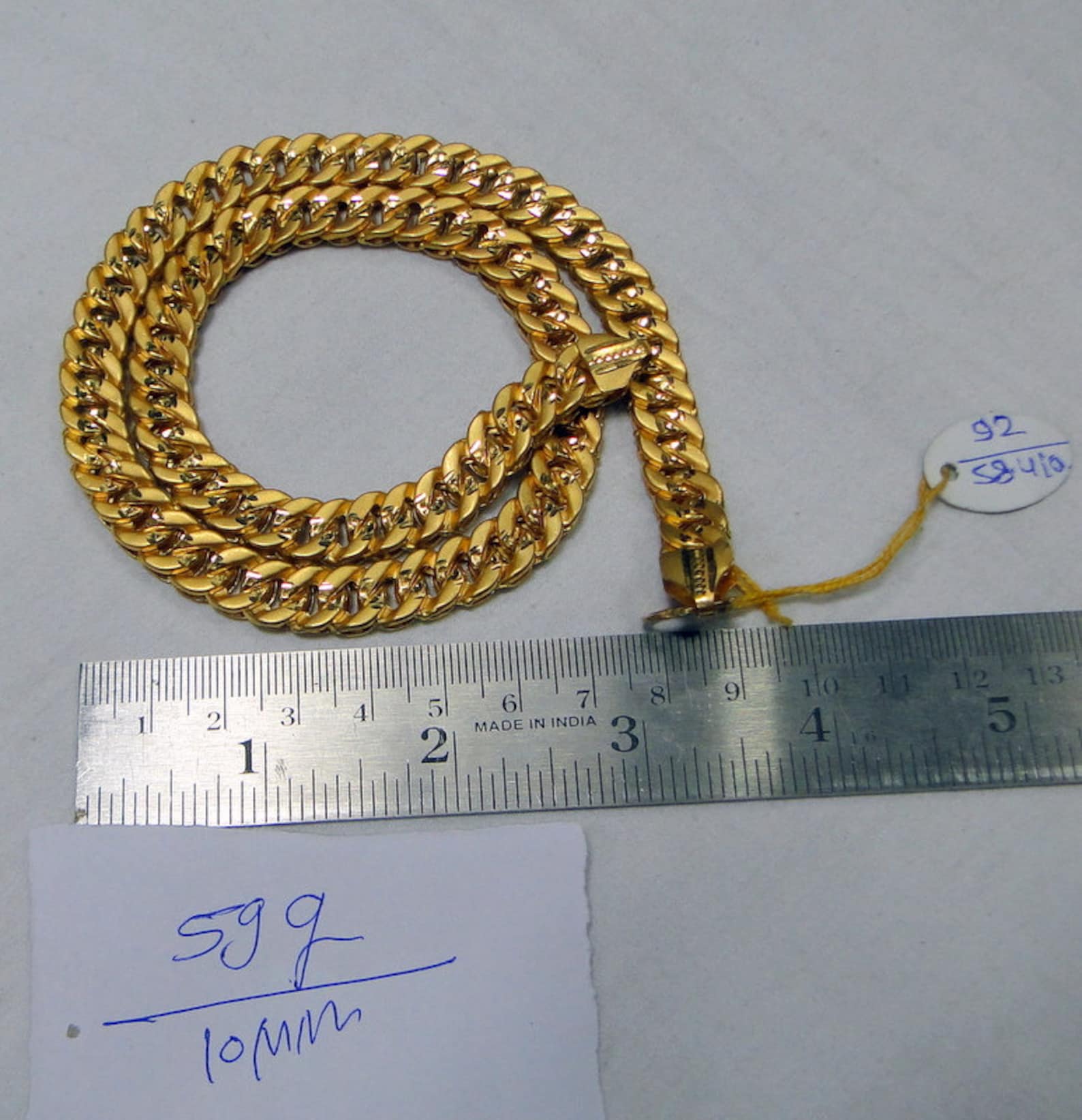 Gold Chain 22k Gold Thick Necklace 22 K Jewellery - Etsy