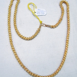 Gold Chain 22k Gold Necklace 22 K Jewellery 11862 - Etsy