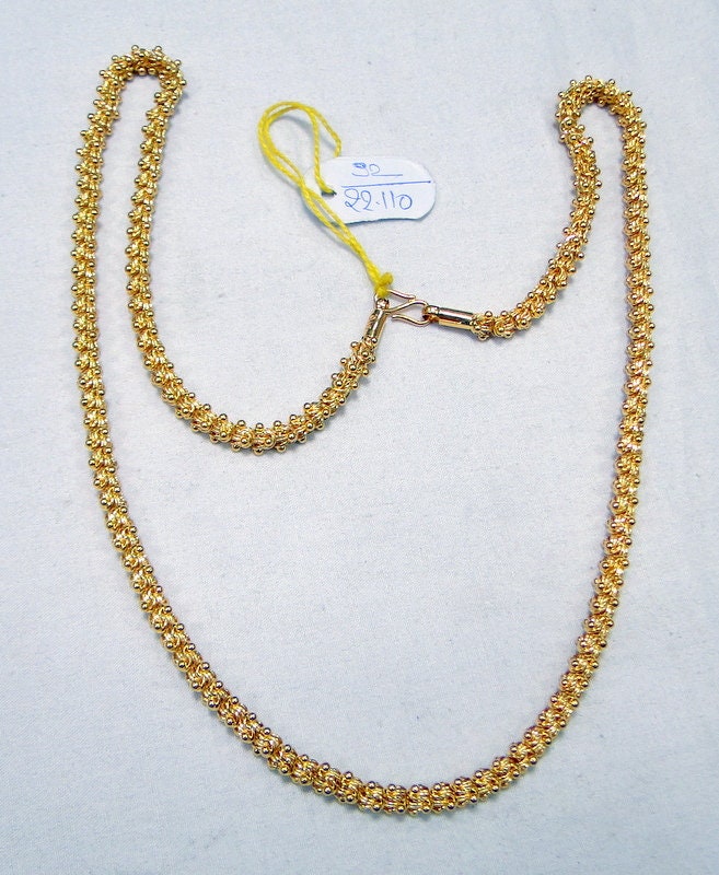 Gold Chain 22k Gold Necklace 22 K Jewellery 11862 - Etsy