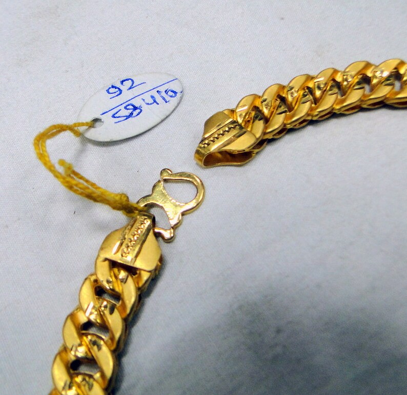 Gold Chain 22k Gold Thick Necklace 22 K Jewellery - Etsy