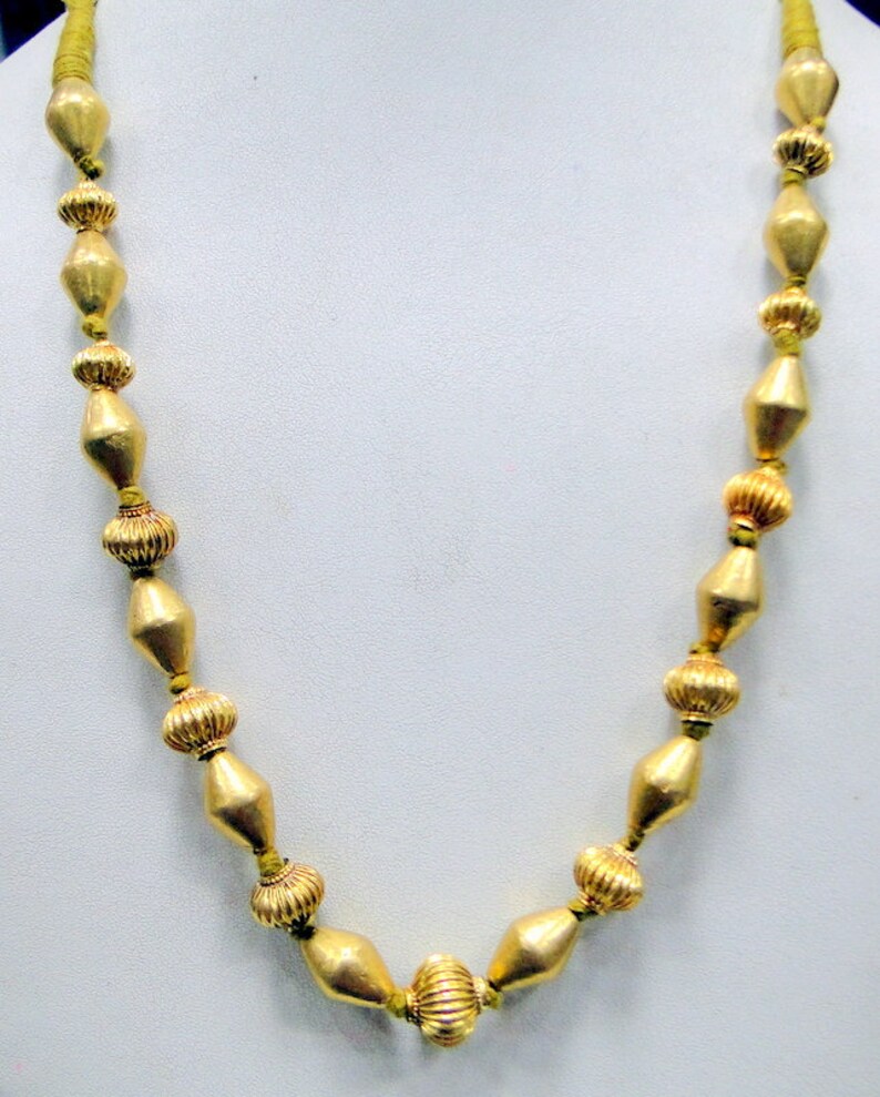 Pure 22k Solid Yellow Gold Chain Necklace for Men Women Anniversary ...