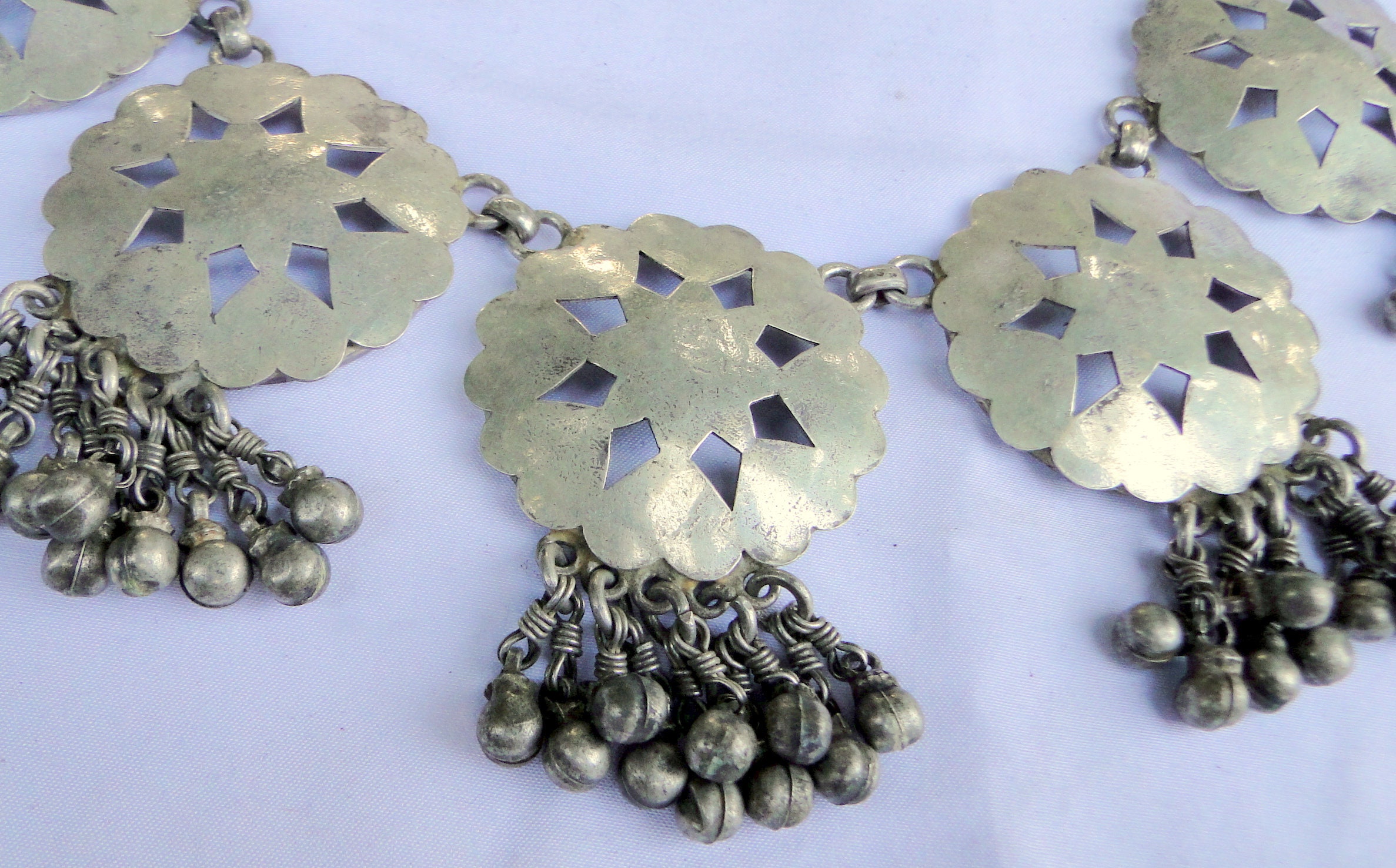 Ethnic Tribal Old Silver Chain Pendant Necklace 13106 - Etsy