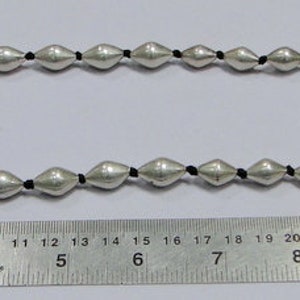 925 Silver Necklace Long Beads Strand Necklace 11180 - Etsy