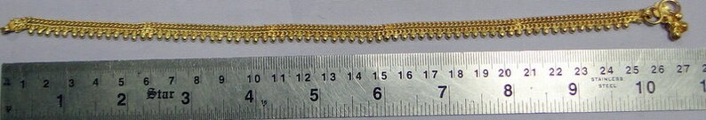 22 K Solid Gold Anklet Ankle Chain -11139 - Etsy