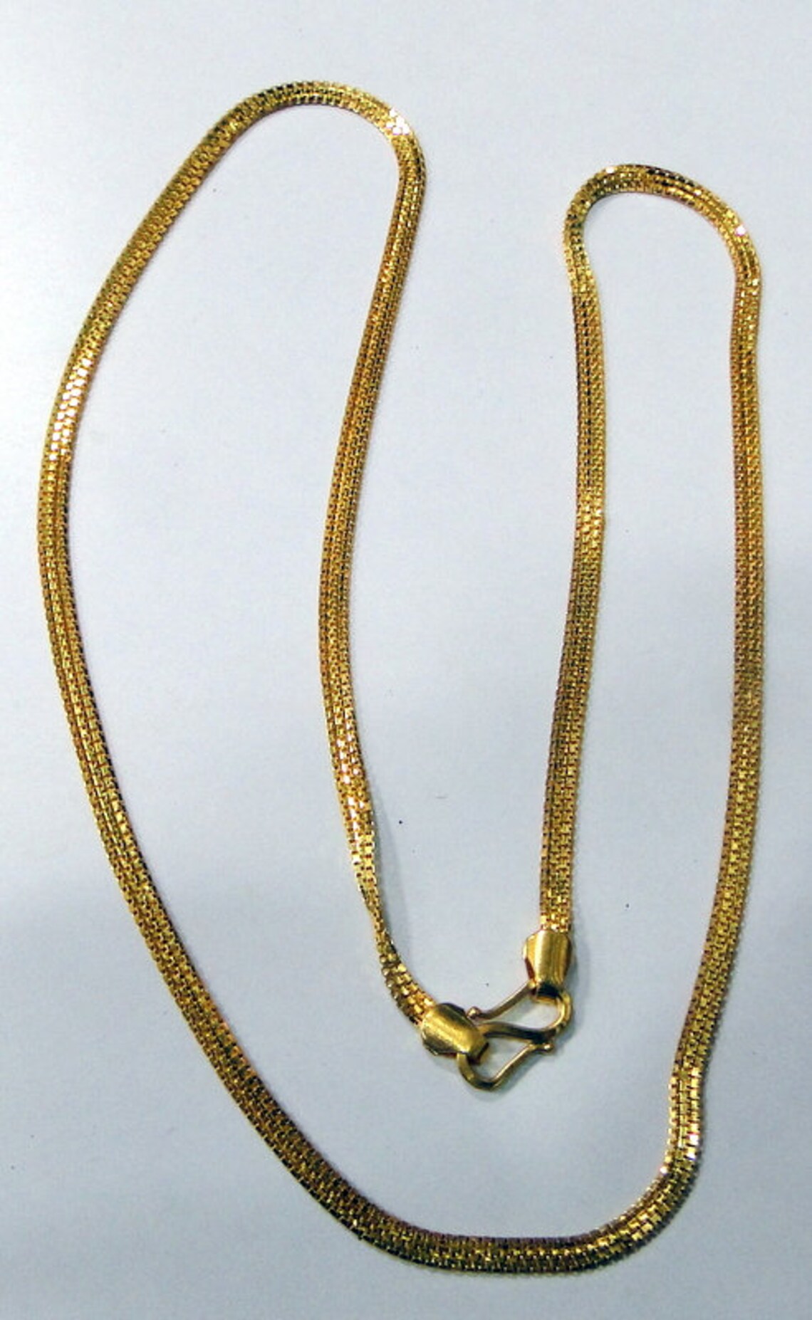 Pure 22k Solid Yellow Gold Chain Necklace for Men Women - Etsy