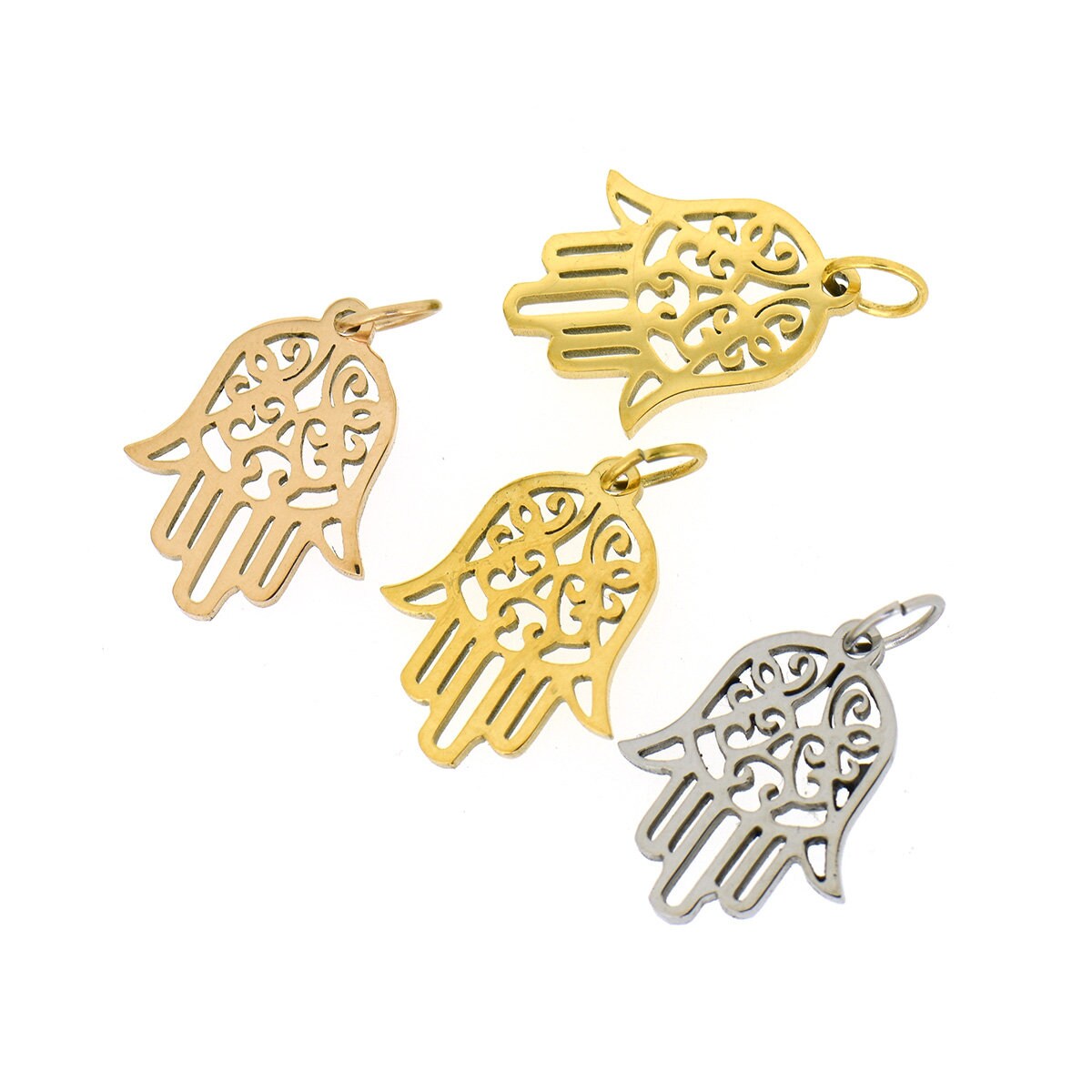 Stainless Steel Fatima Hand Bracelet/necklace Pendant Charm,original ...