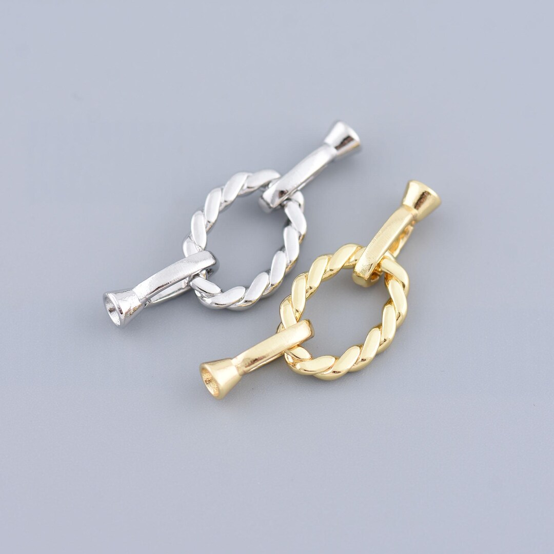 Stunning Gold Rope Clasp, Vintage Twisted Necklace Fastener ...