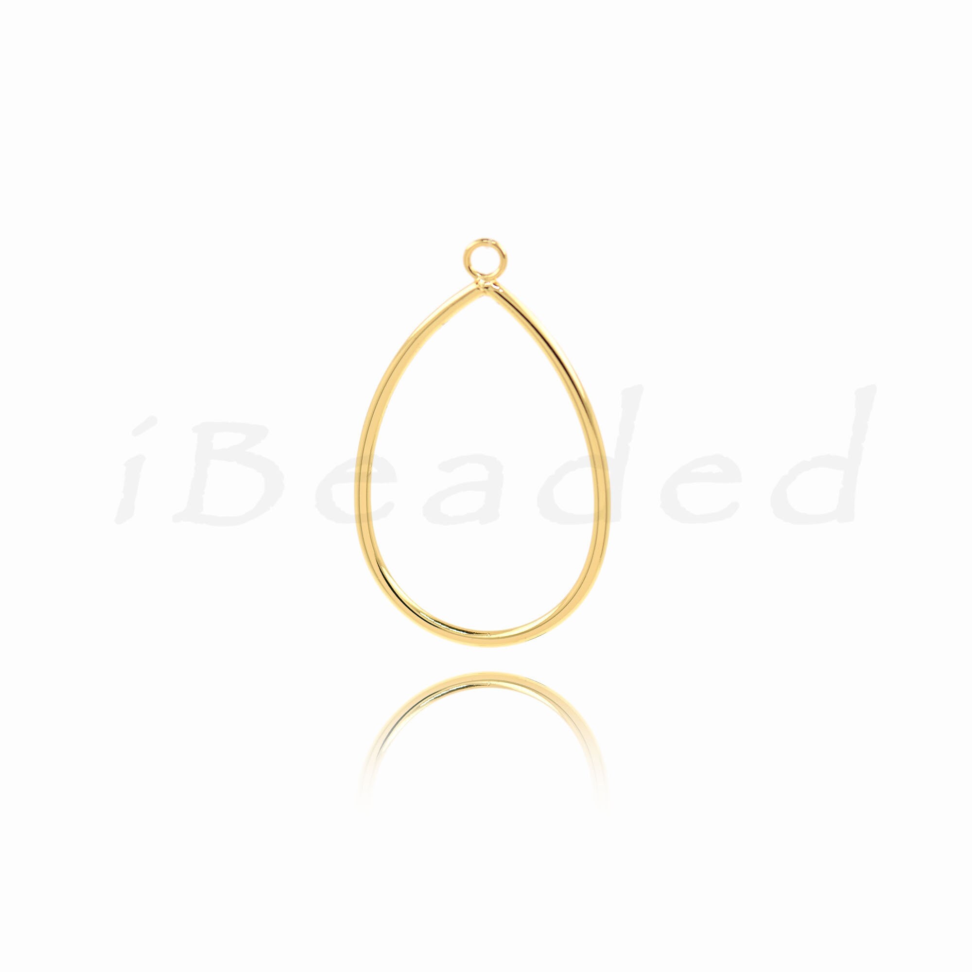 Simple Brass Oval Ring Pendant, Gold Plated Oval Ring Pendant ...