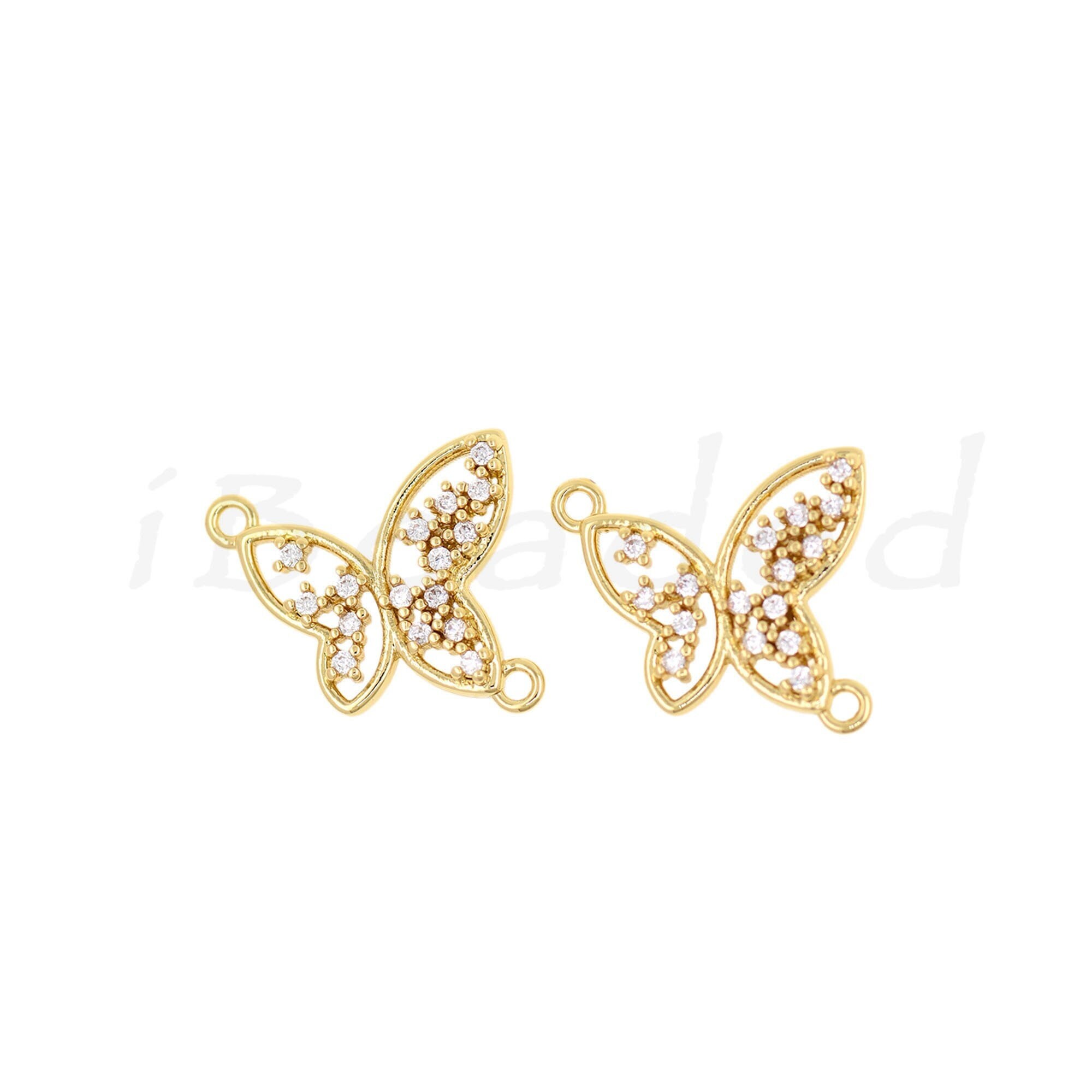 Micro Inlaid Zircon Butterfly Connector, Insect Connector, Insect ...