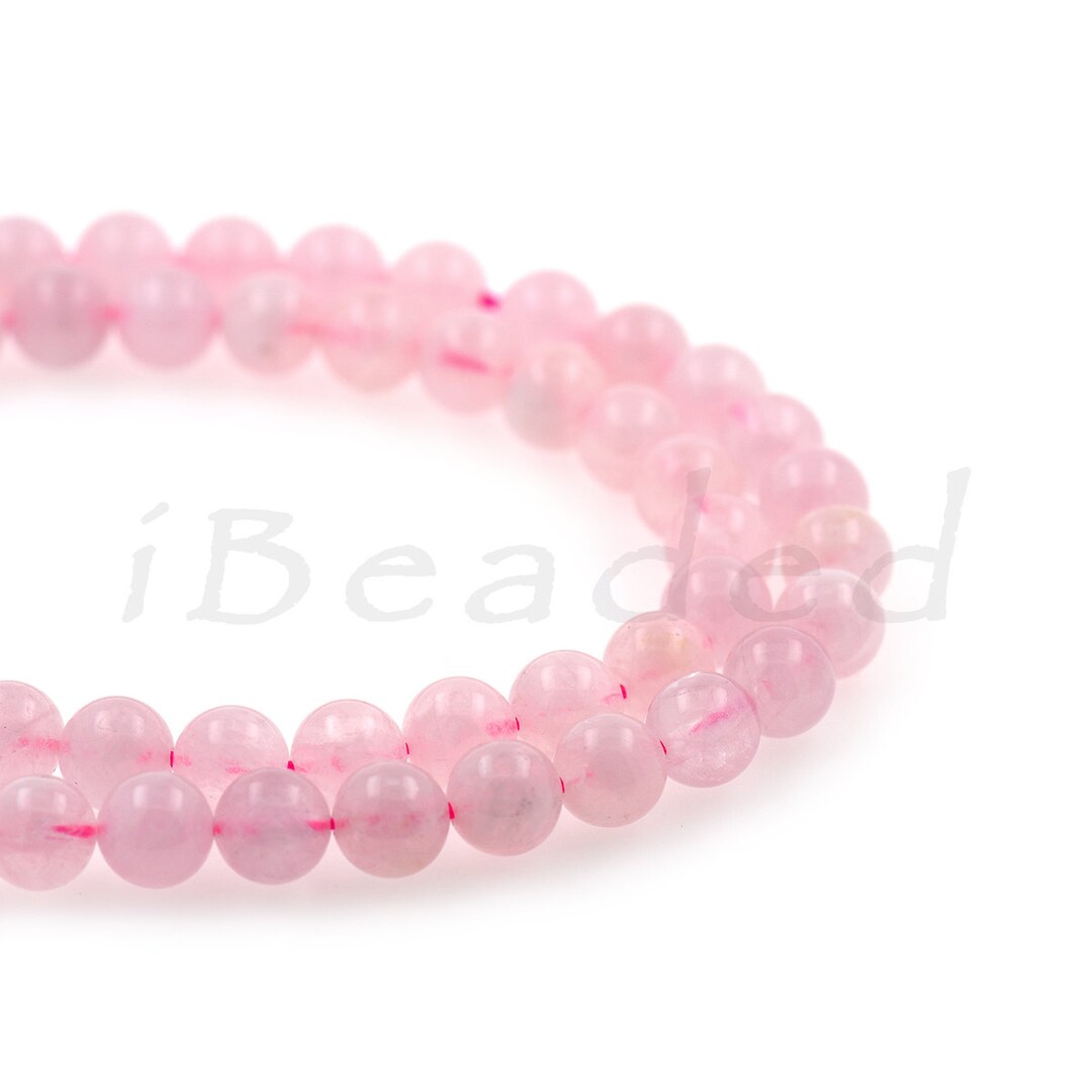 Smooth Rose Quartz Bead,round Pink Crystal Gemstones,6mm 8mm 10mm DIY ...