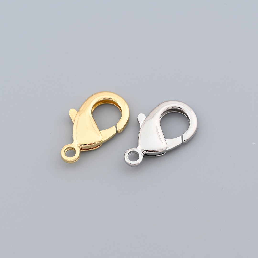Smooth Finish Gold Hook Clasp for Jewelry Assembly and Fastening With ...