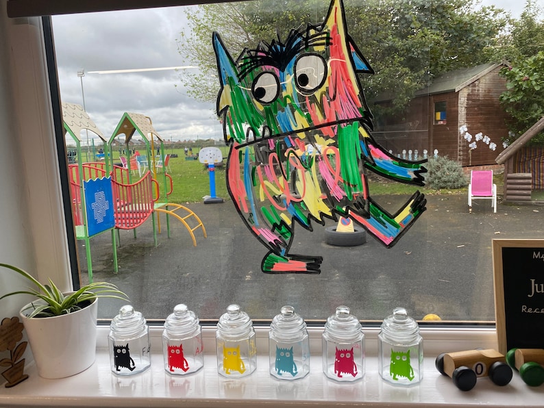 Emotion Monster Colour Jar Labels Teacher Resources EYFS - Etsy Ireland