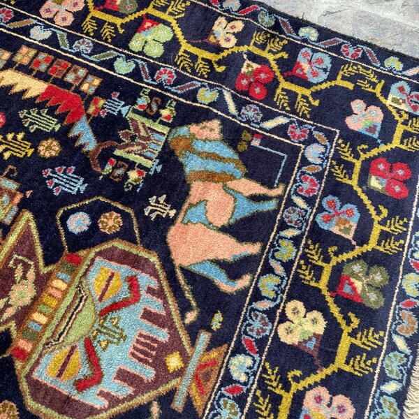 Pictorial Rug - Etsy