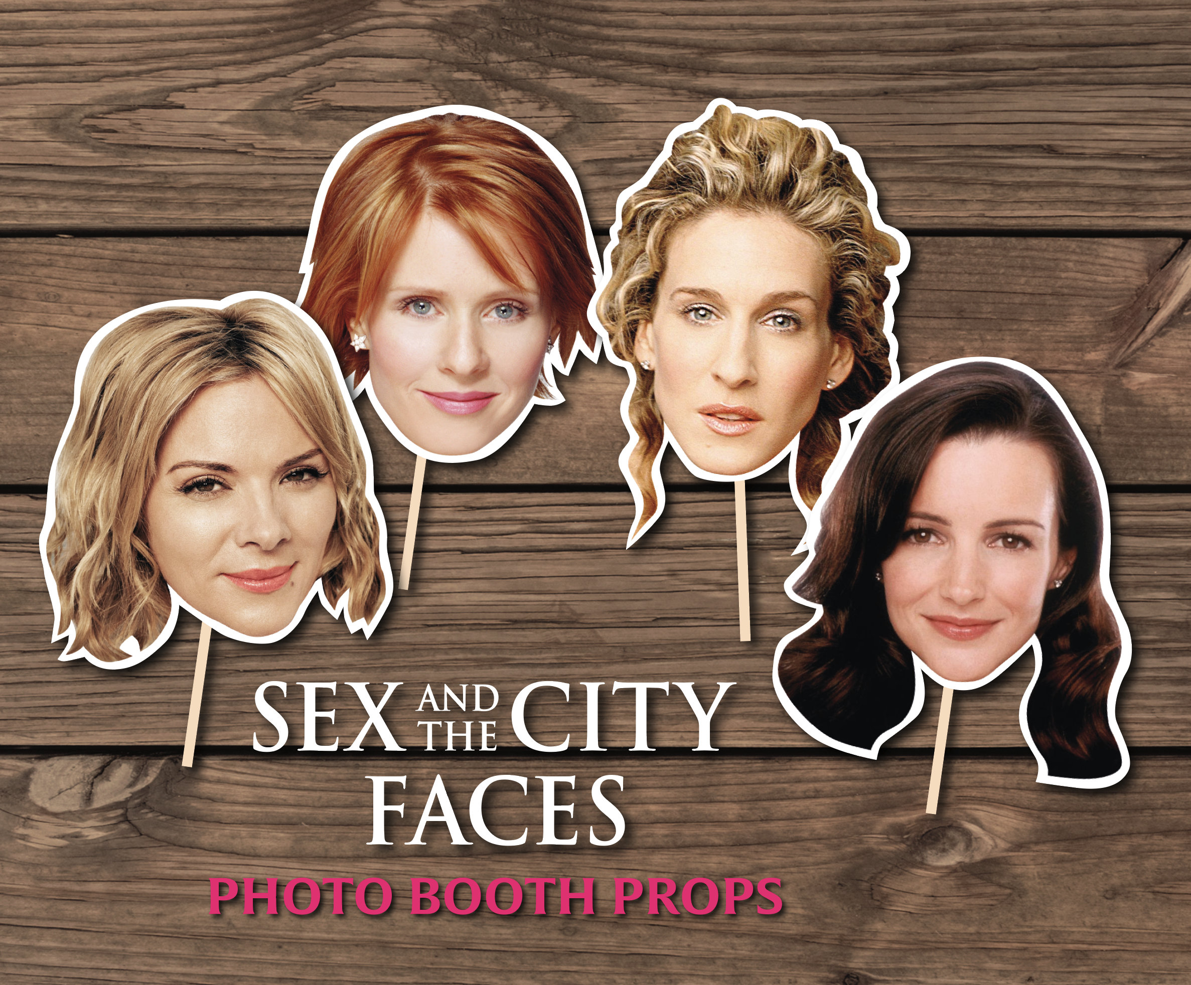 Satc Props Sex And The City Tv Photo Booth Props Tv Series Etsy Canada