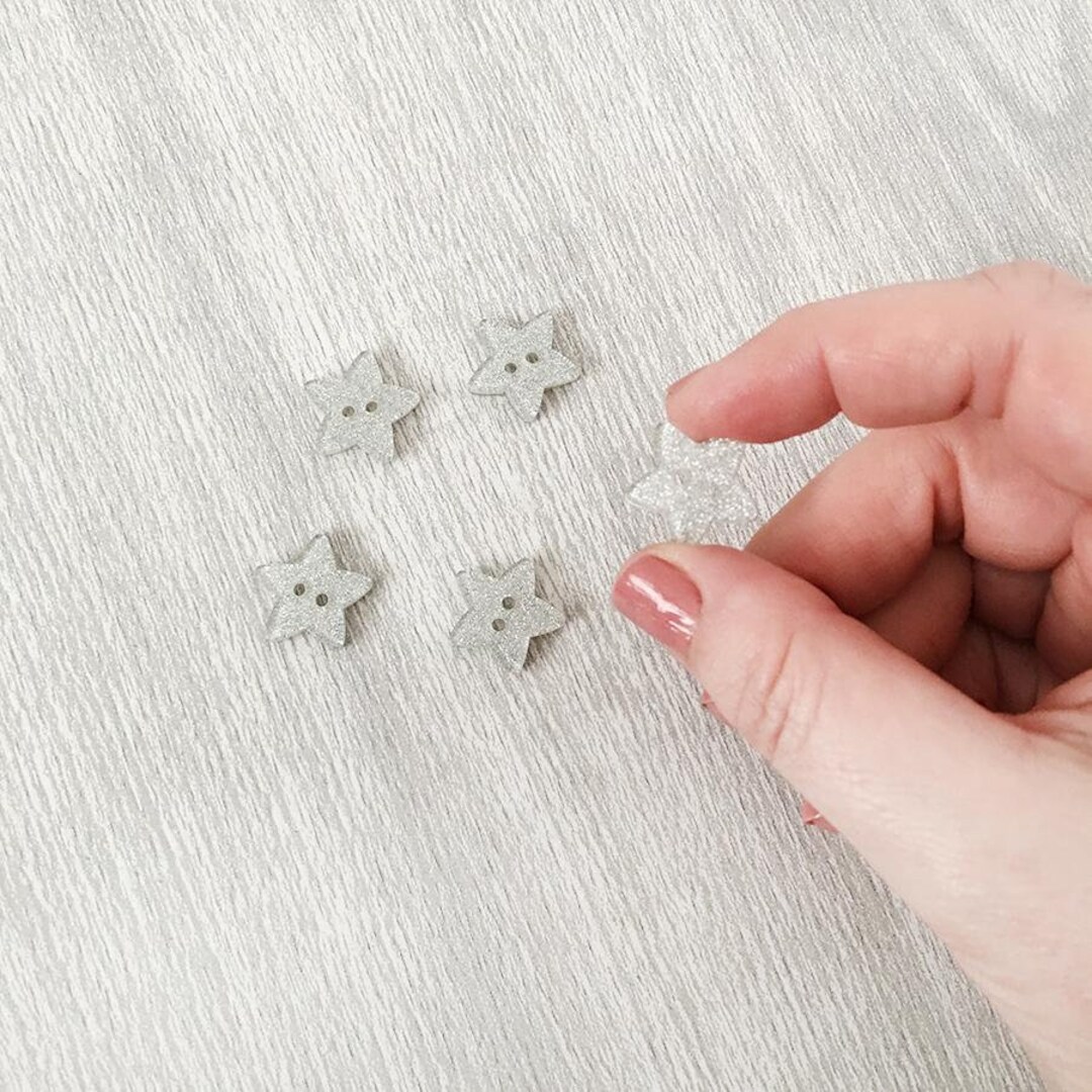 Sparkle Star Buttons - Etsy