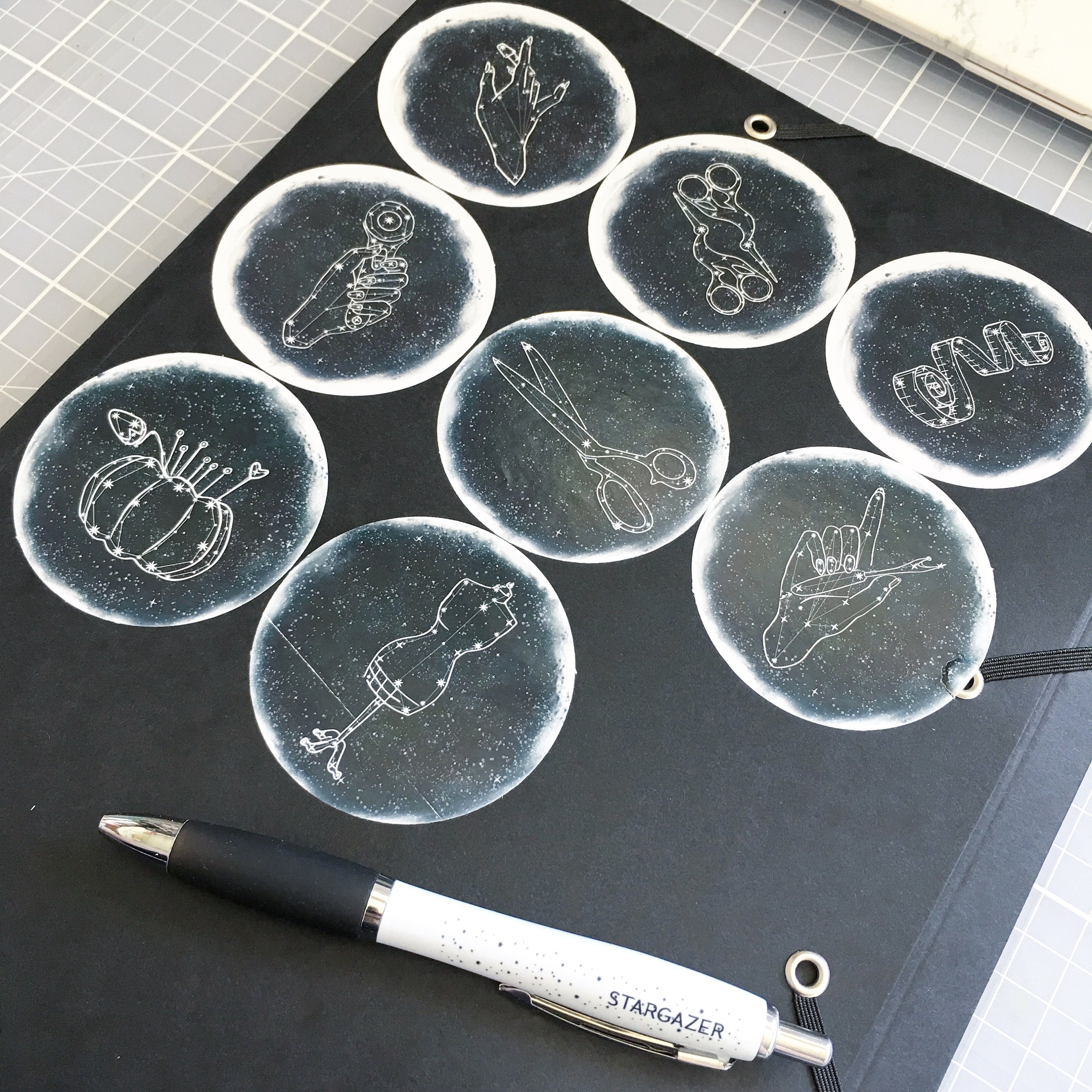 Signs of the Sewdiac Paper Sticker Sewist Sewing Gift - Etsy UK