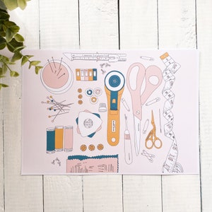 You're Sew Lovely Sewing Supplies A4 Print Sewing Room Art Haberdashery ...