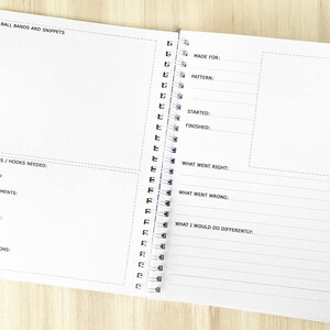 Knitting Journal Crochet Journal Yarn Record Notebook for Knitters Yarn ...