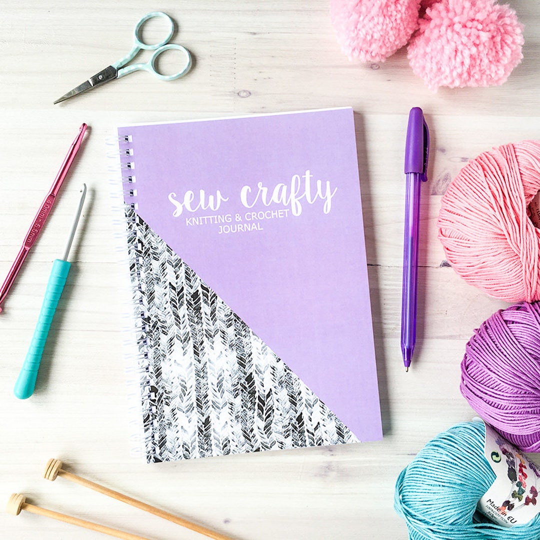 Knitting Journal Crochet Journal Yarn Record Notebook for Knitters Yarn ...