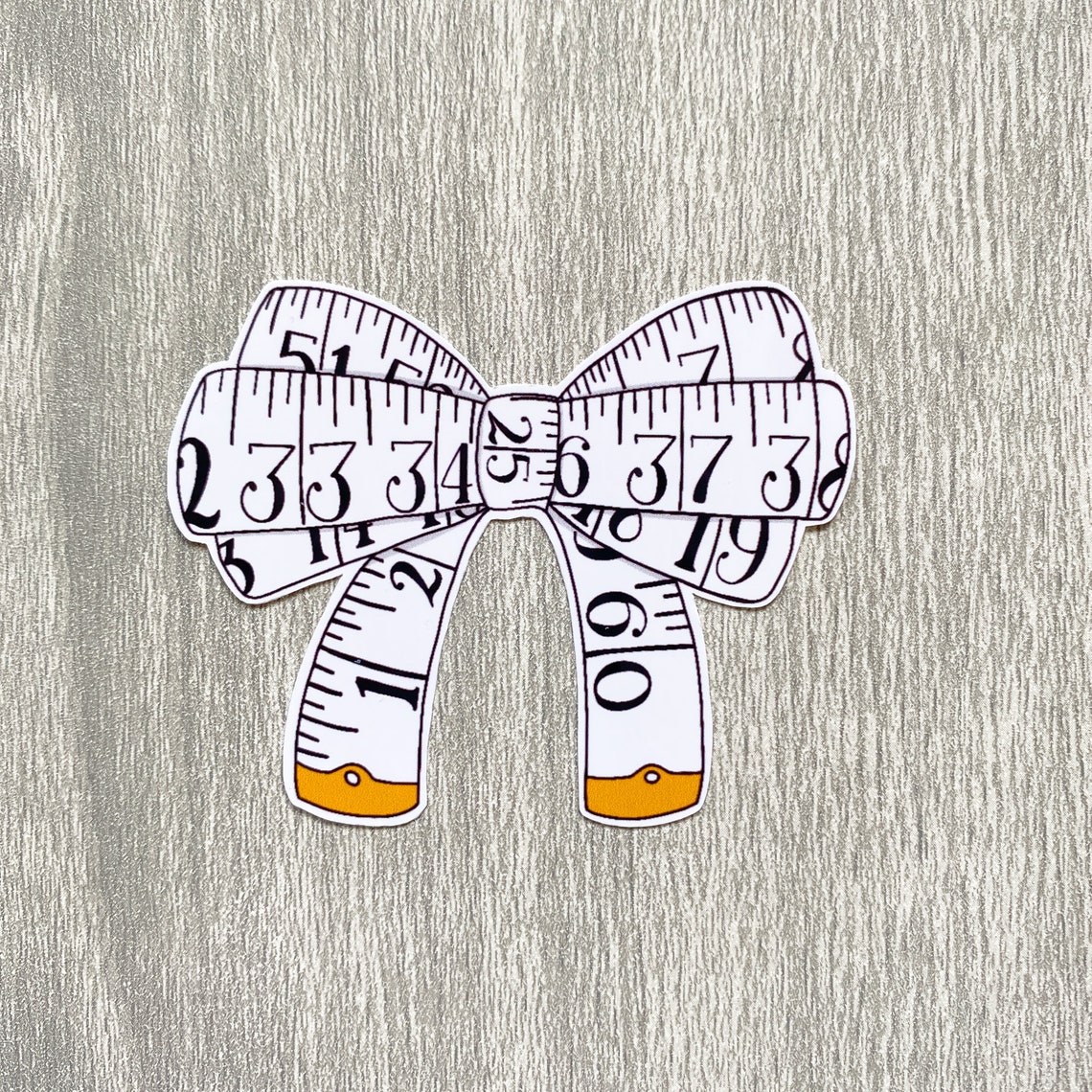 Tape Measure Bow Vinyl Sticker Sewing Decals Sewing Themed | Etsy