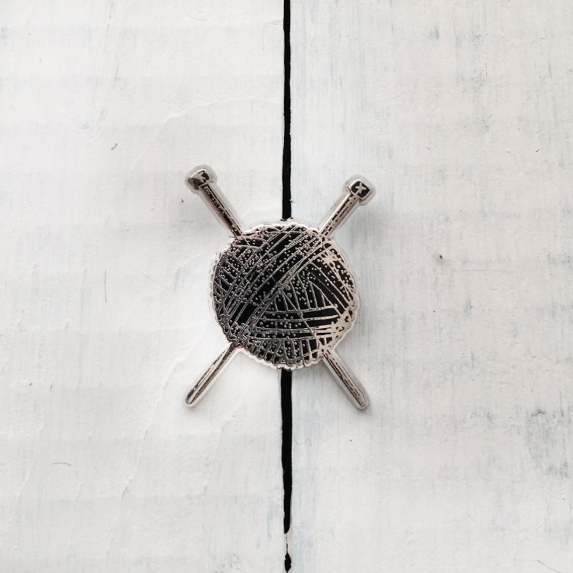 Knitting Enamel Pin Badge - the Knitting Star Constellation Black ...