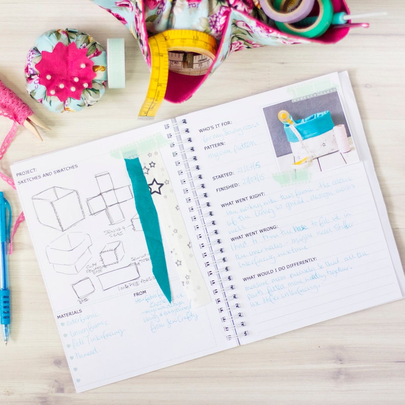 Sewing Journal Downloadable Pages Extra Pages for Sew Crafty - Etsy