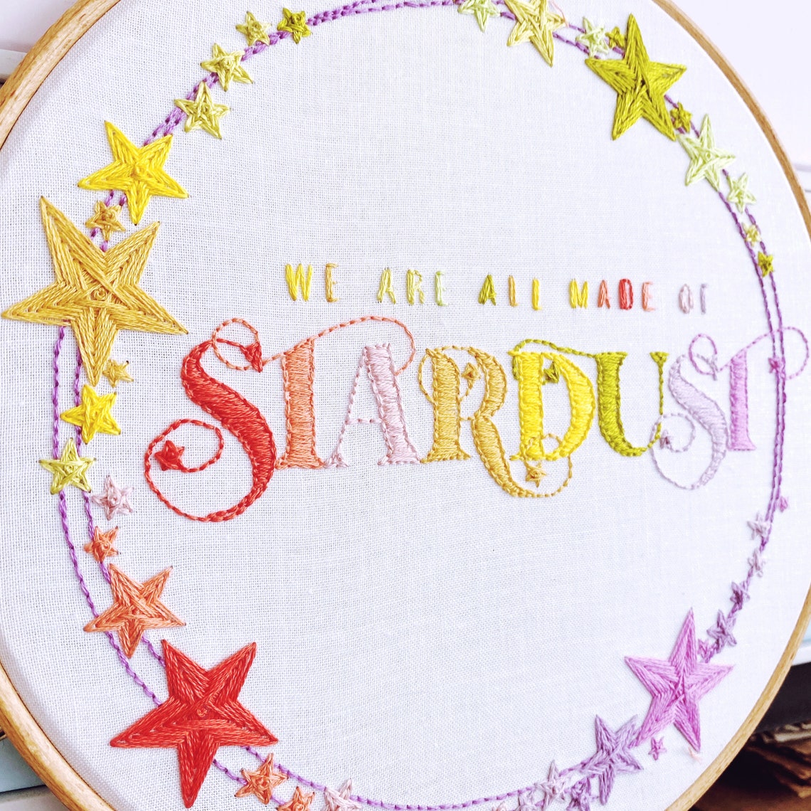 We Are All Made of Stardust Embroidery - Embroidery Pattern ...