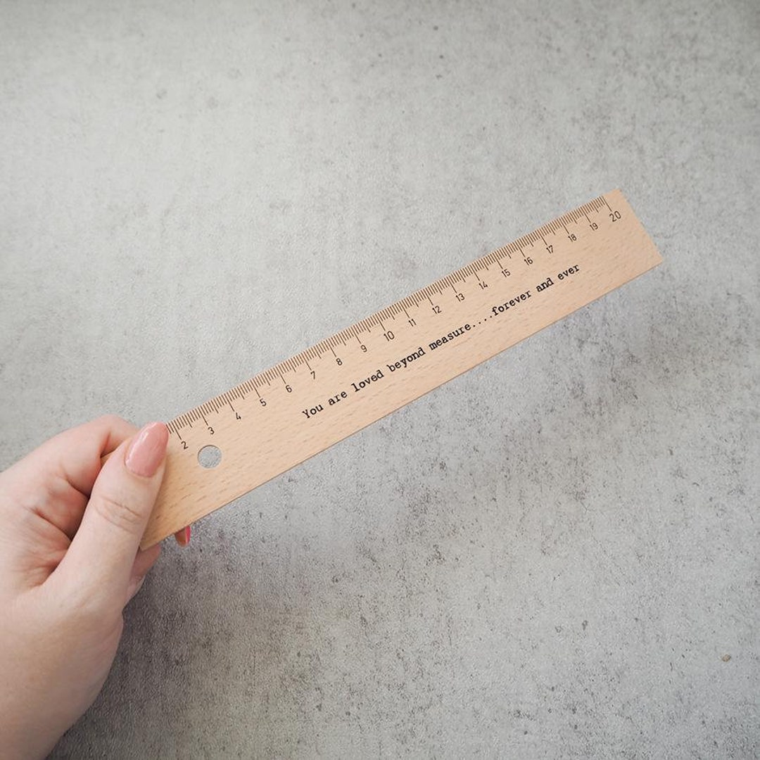 Wooden 'loved Beyond Measure' Ruler - Etsy