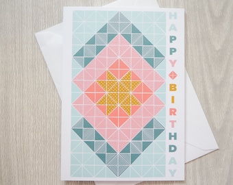 Happy Birthday Quilt | Etsy