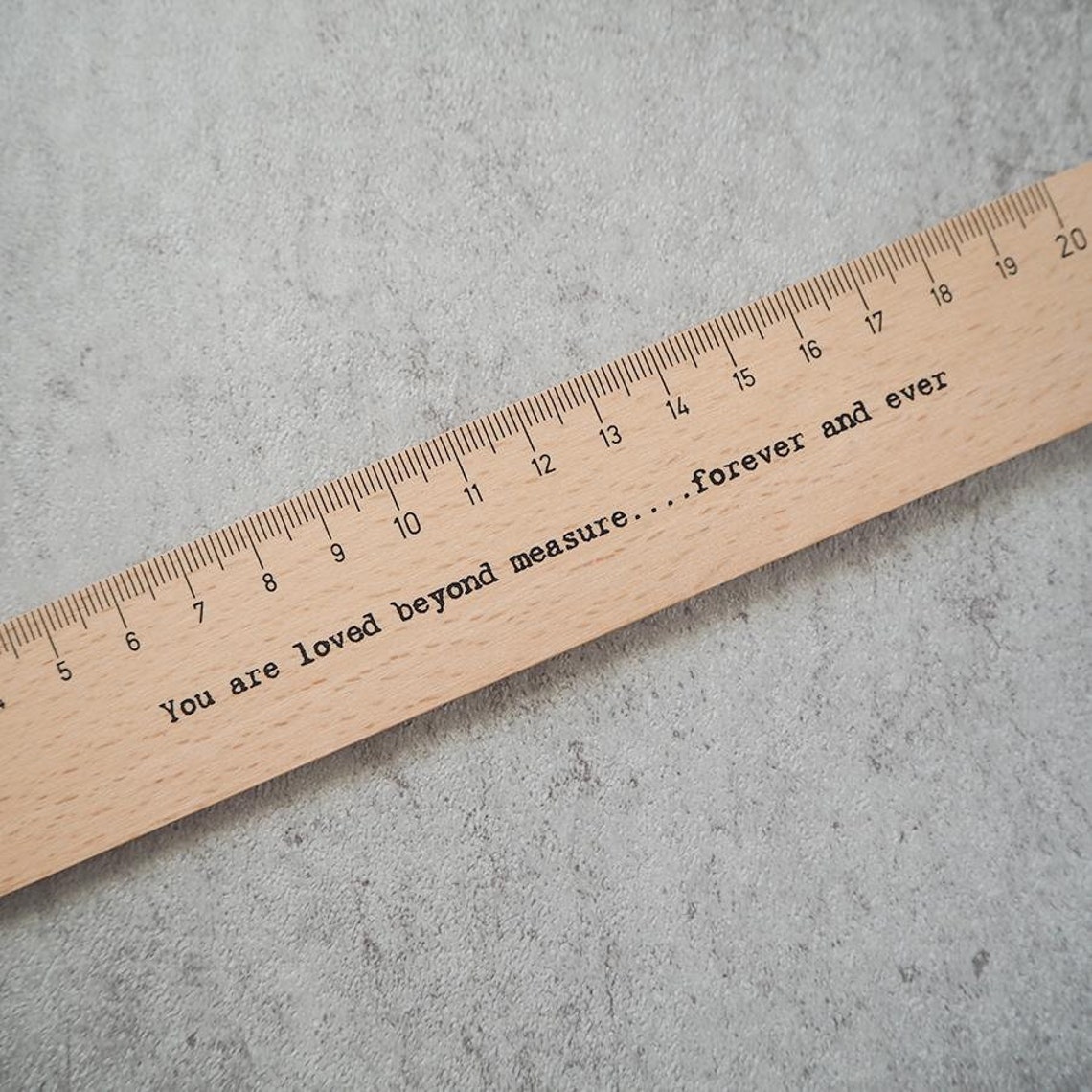 Wooden 'loved Beyond Measure' Ruler - Etsy