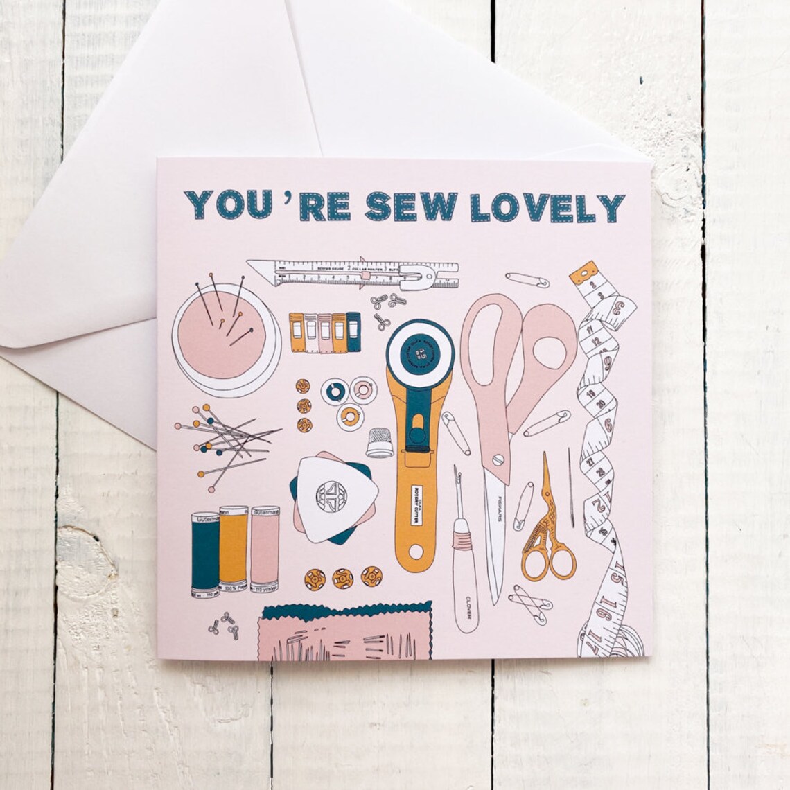 You're Sew Lovely Greetings Card Sewing Birthday | Etsy