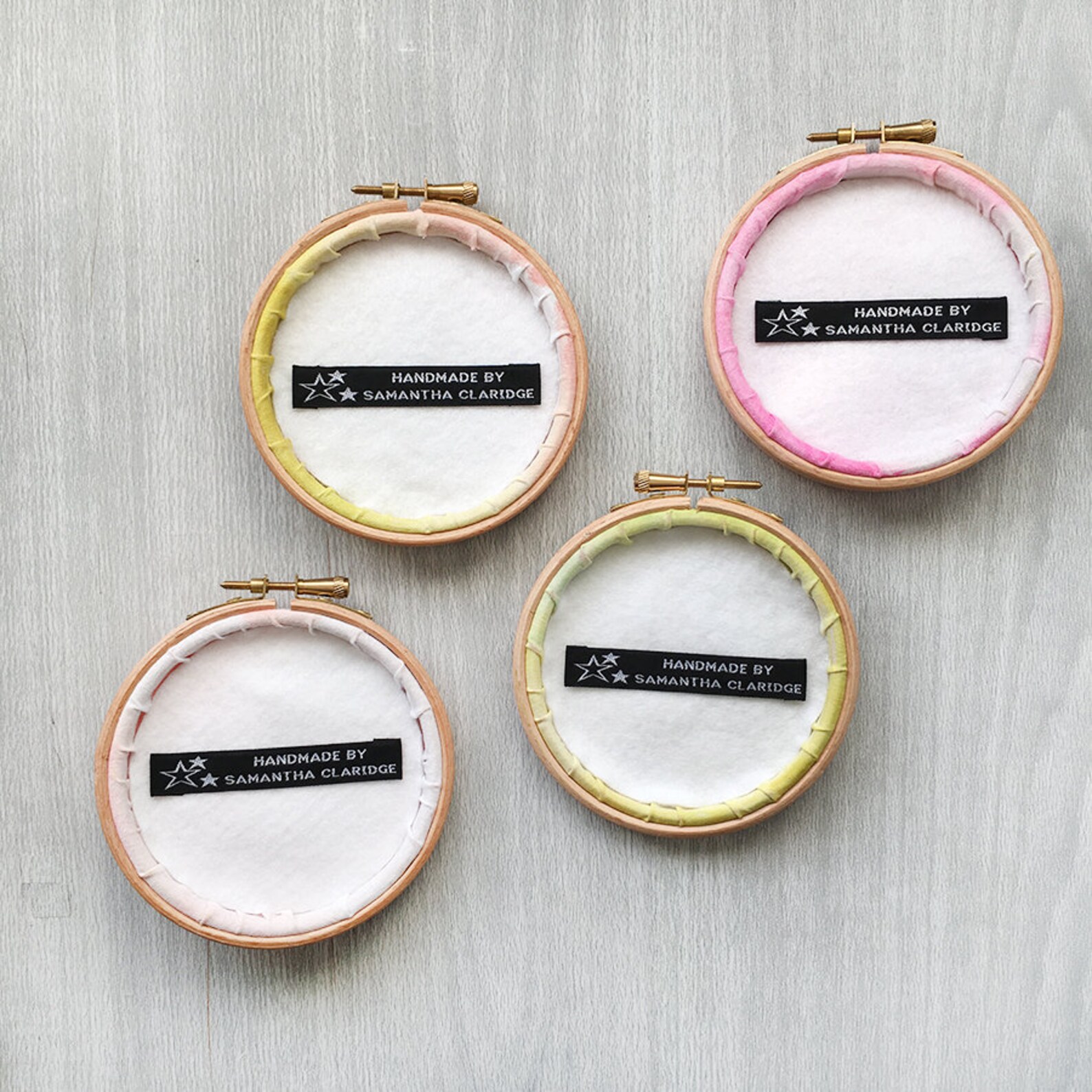 Mini Beaded Embroidery Hoop Art - Singapore Sling - Hand Painted ...