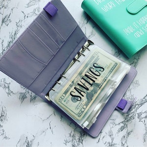 Financial Planner Budget Binder With 6 Sleeves Custom Personalized ...