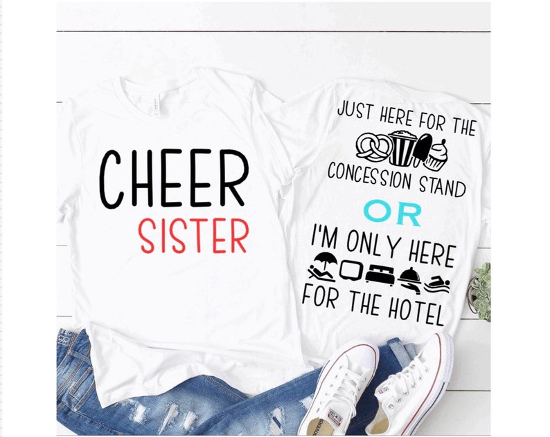 Cheer Sister Sis Just Here for the Hotel Concession Stand - Etsy
