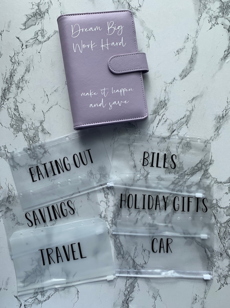 Financial Planner Budget Binder With 6 Sleeves Custom Personalized ...