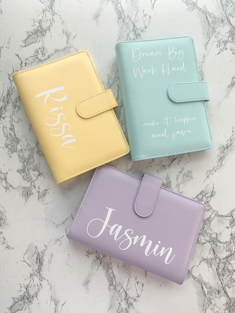 Financial Planner Budget Binder With 6 Sleeves Custom | Etsy