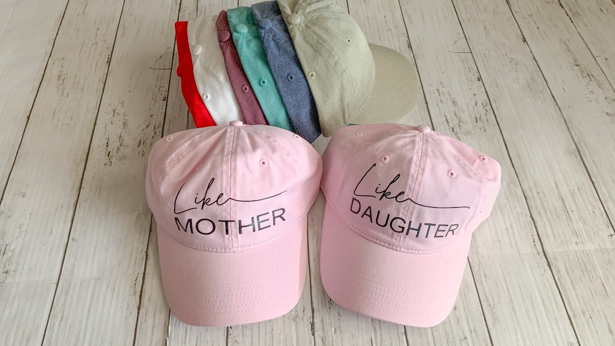 Matching Like Mother Daughter Adjustable Hat Baseball Cap Personalized ...