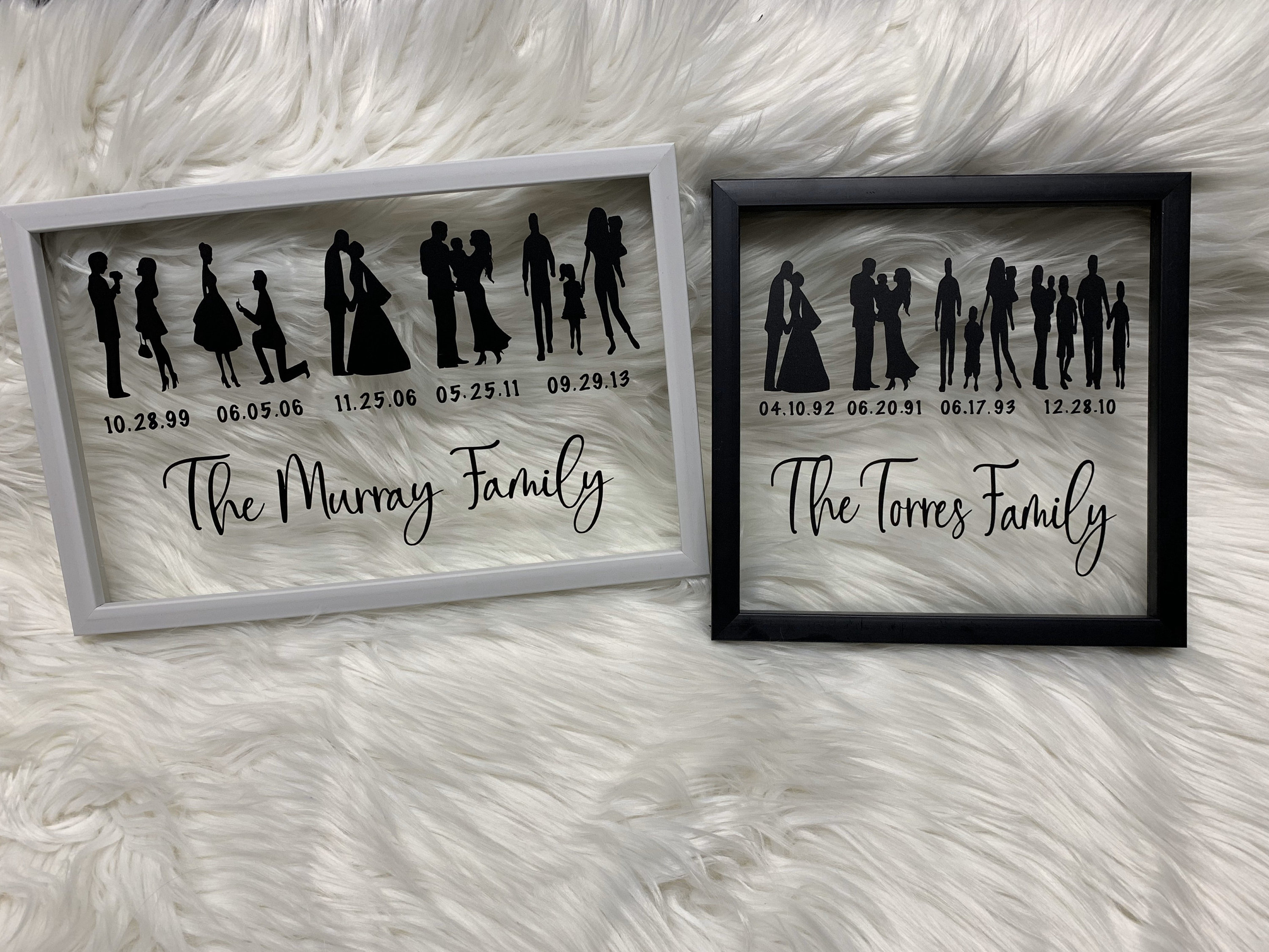 Life Story Picture Frame Shadowbox Personalized Custom Family | Etsy