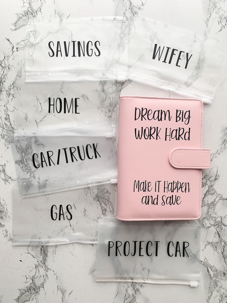 Financial Planner Budget Binder With 6 Sleeves Custom - Etsy