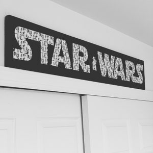 Star Wars Wood Sign Personalized Logo Picture Home Decor Board Yoda ...
