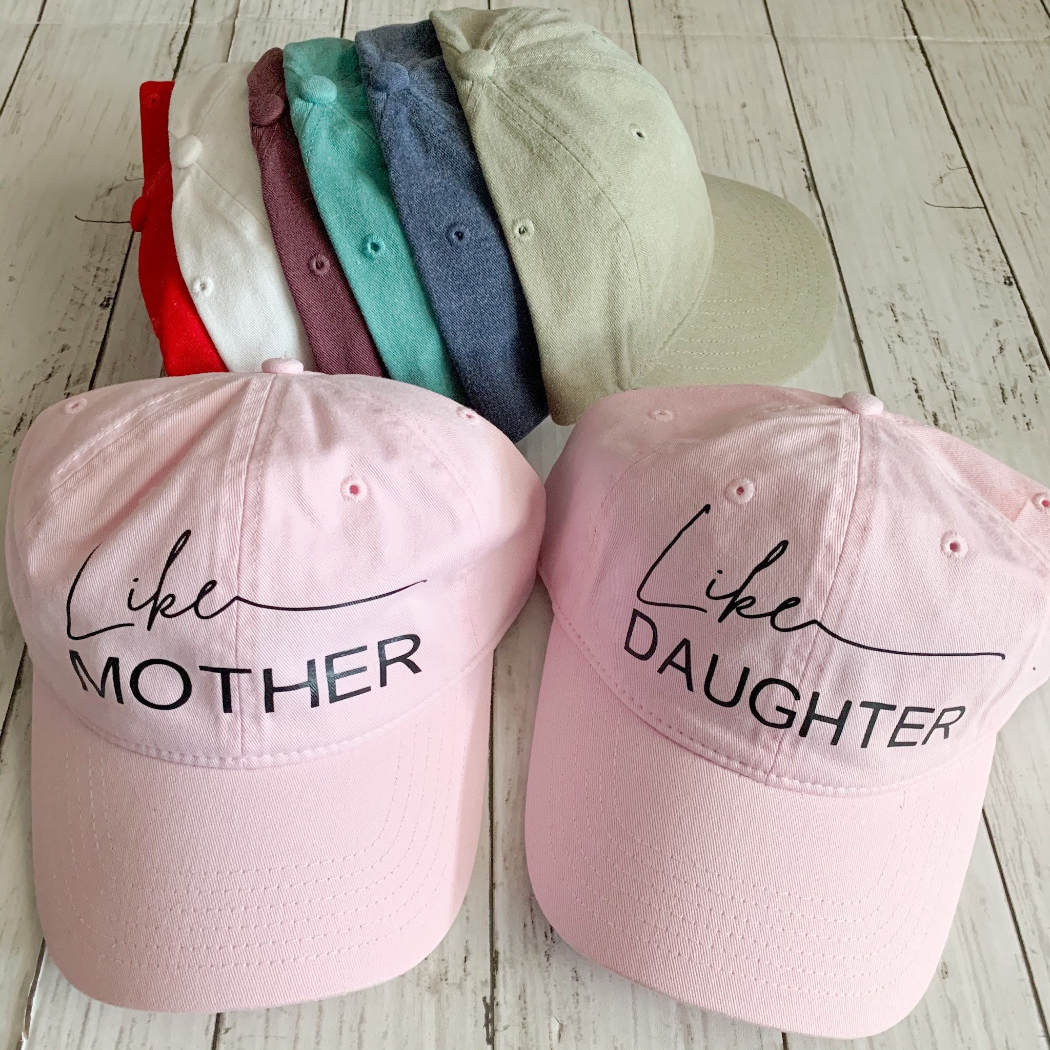 Matching Like Mother Daughter Adjustable Hat Baseball Cap Personalized ...