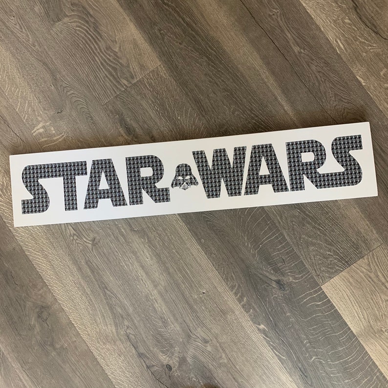 Star Wars Wood Sign Personalized Logo Picture Home Decor Board Yoda ...