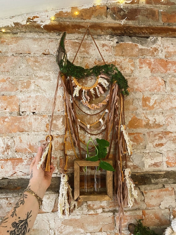 Floral & Garden Crafts Macrame 5 Plant Hanger Macrame Plant Hanger ...