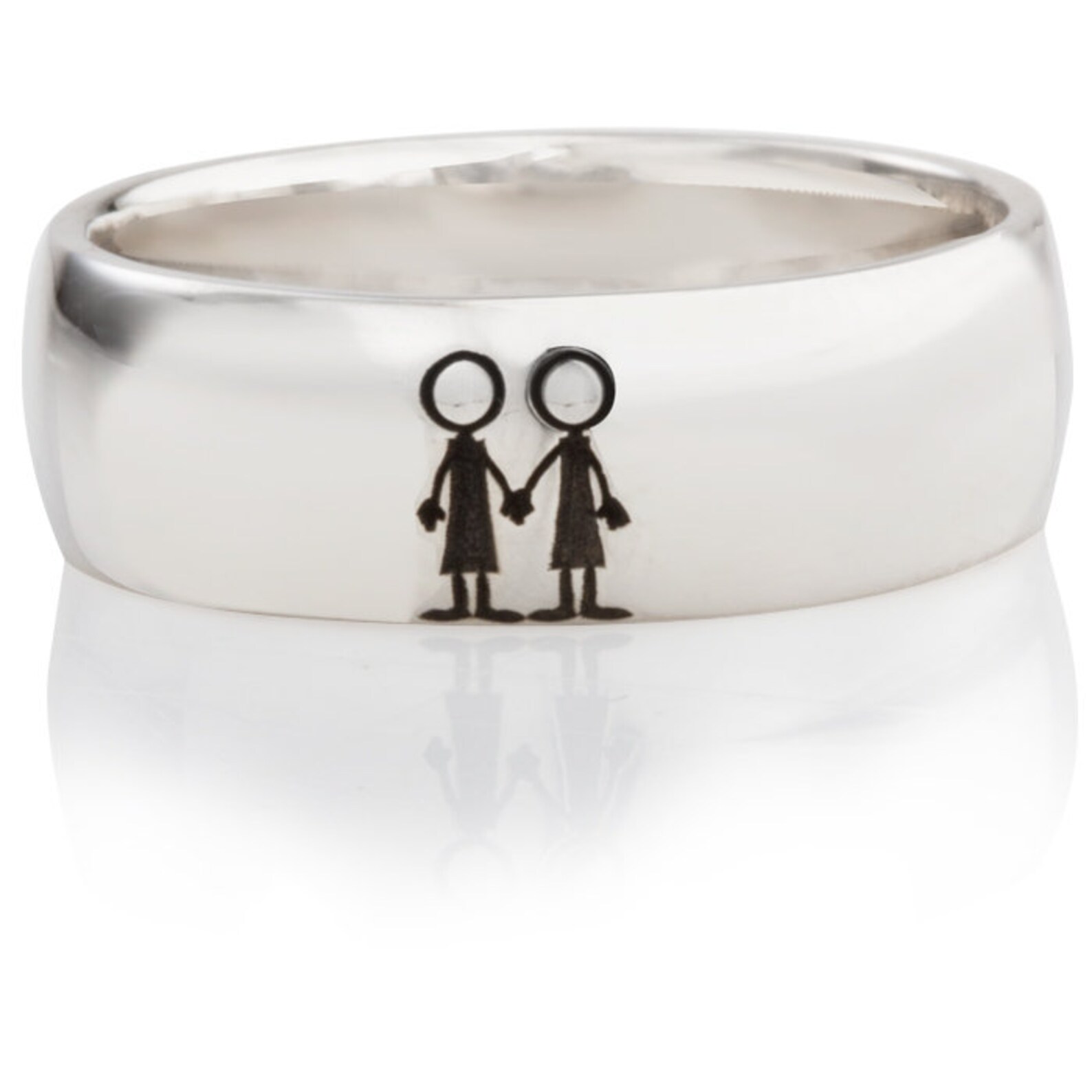 Commitment Ring in Sterling Silver LGBT - Etsy