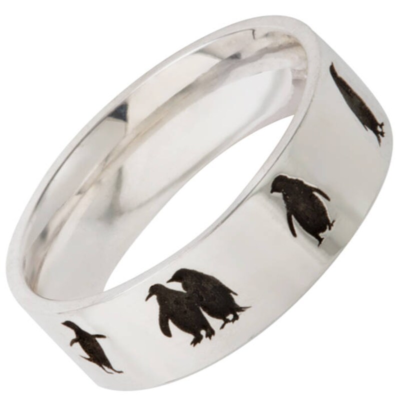 Penguin Jewelry Silver Penguin Ring Penguin Gift Penguin Ring - Etsy