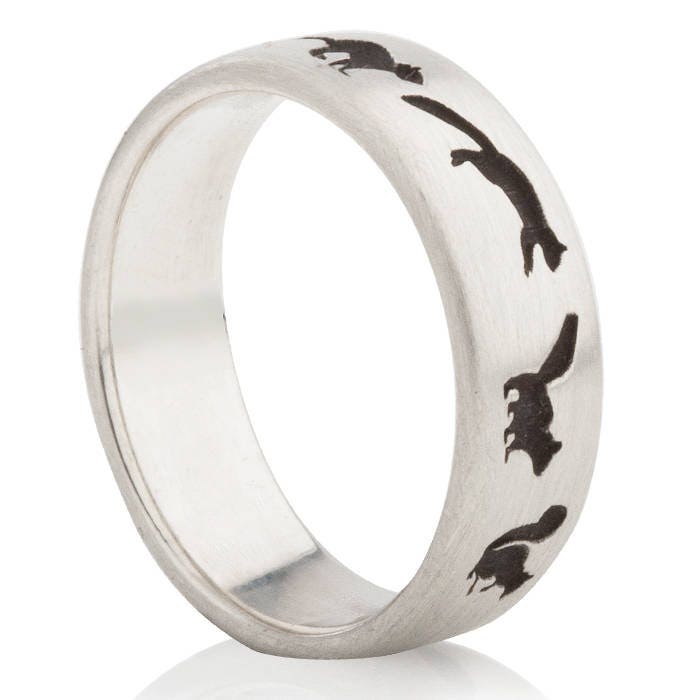 Squirrel Ring Squirrel Jewelry Silver Squirrel - Etsy